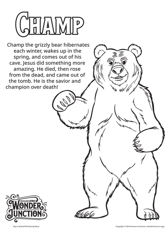 champ coloring page