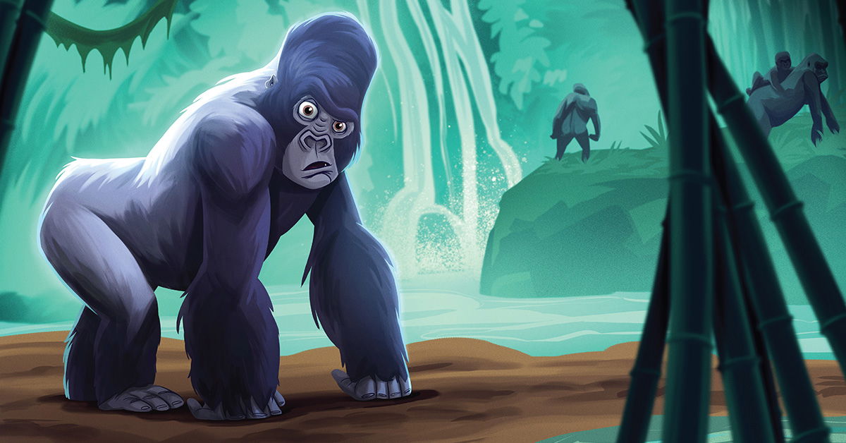 Gorilla Silverback Ionsaithe Daonna